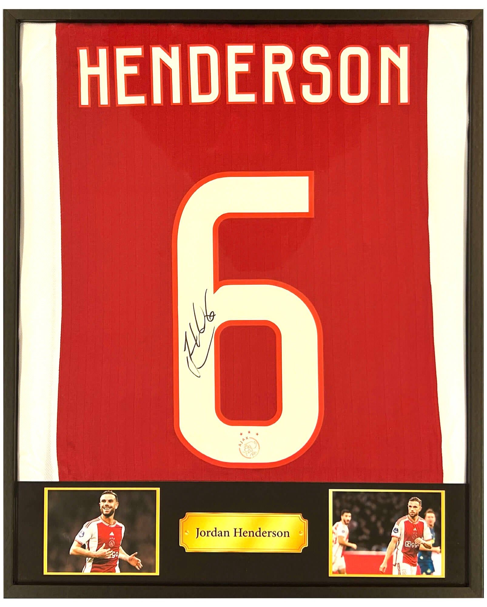 Jordan Henderson - Gesigneerd Ajax thuisshirt 23/24 – SignedKits